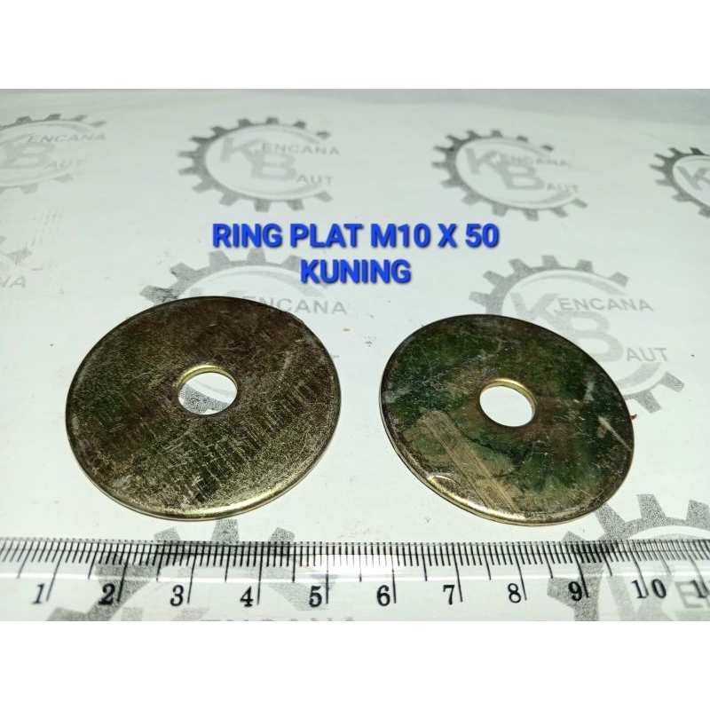 Jual RING PLAT KUNING M10 X 50 / RING BAUT KUNING M10 X 50 | Shopee ...