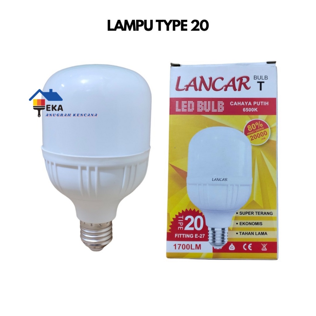 Jual Lampu Led Kapsul Bohlam Led Tabung Bolam Bulb Bulp Putih 20 Watt 20W EAK | Shopee Indonesia