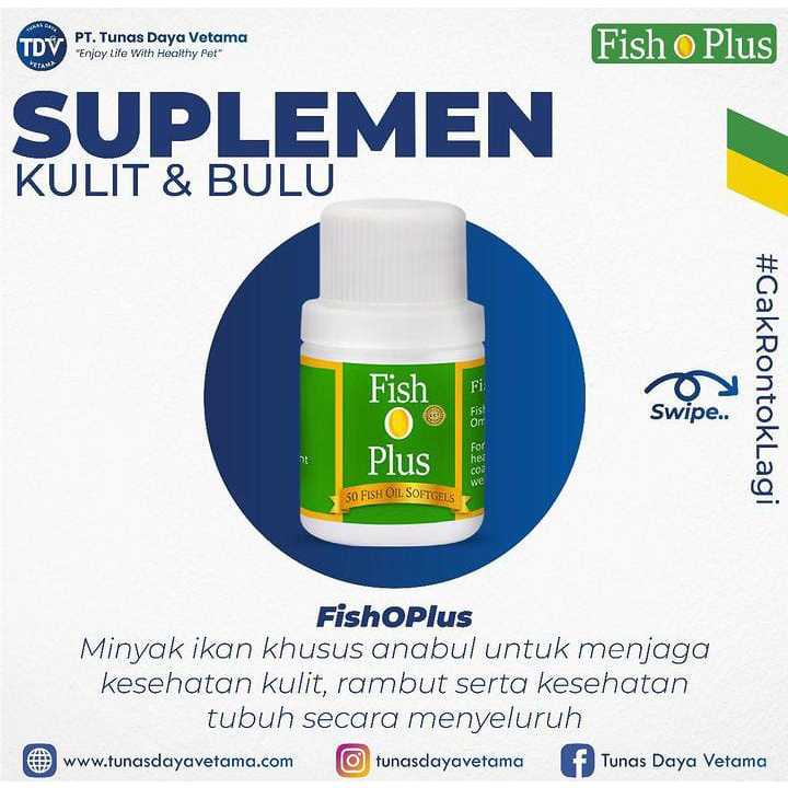 Jual FISH O PLUS 50 Softgel Kapsul - Minyak Ikan + Vitamin Kulit Bulu ...