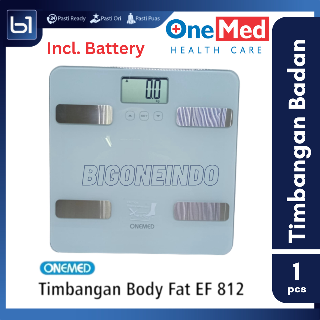 Jual Timbangan Badan Digital OneMed BMI EF 812, Timbangan Body Fat Monitor | Shopee Indonesia