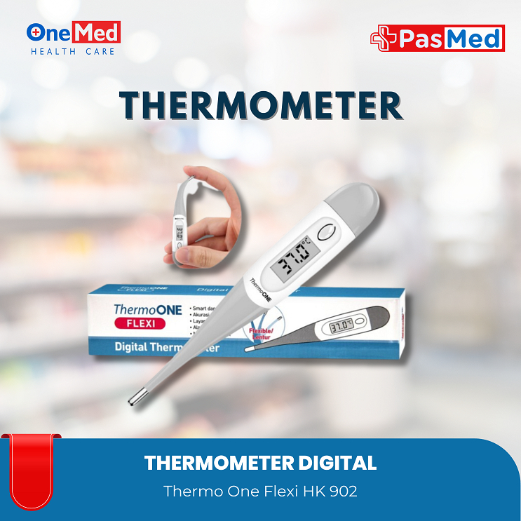 Jual Thermometer Digital Thermo One Flexi HK 902 OneMed | Shopee Indonesia