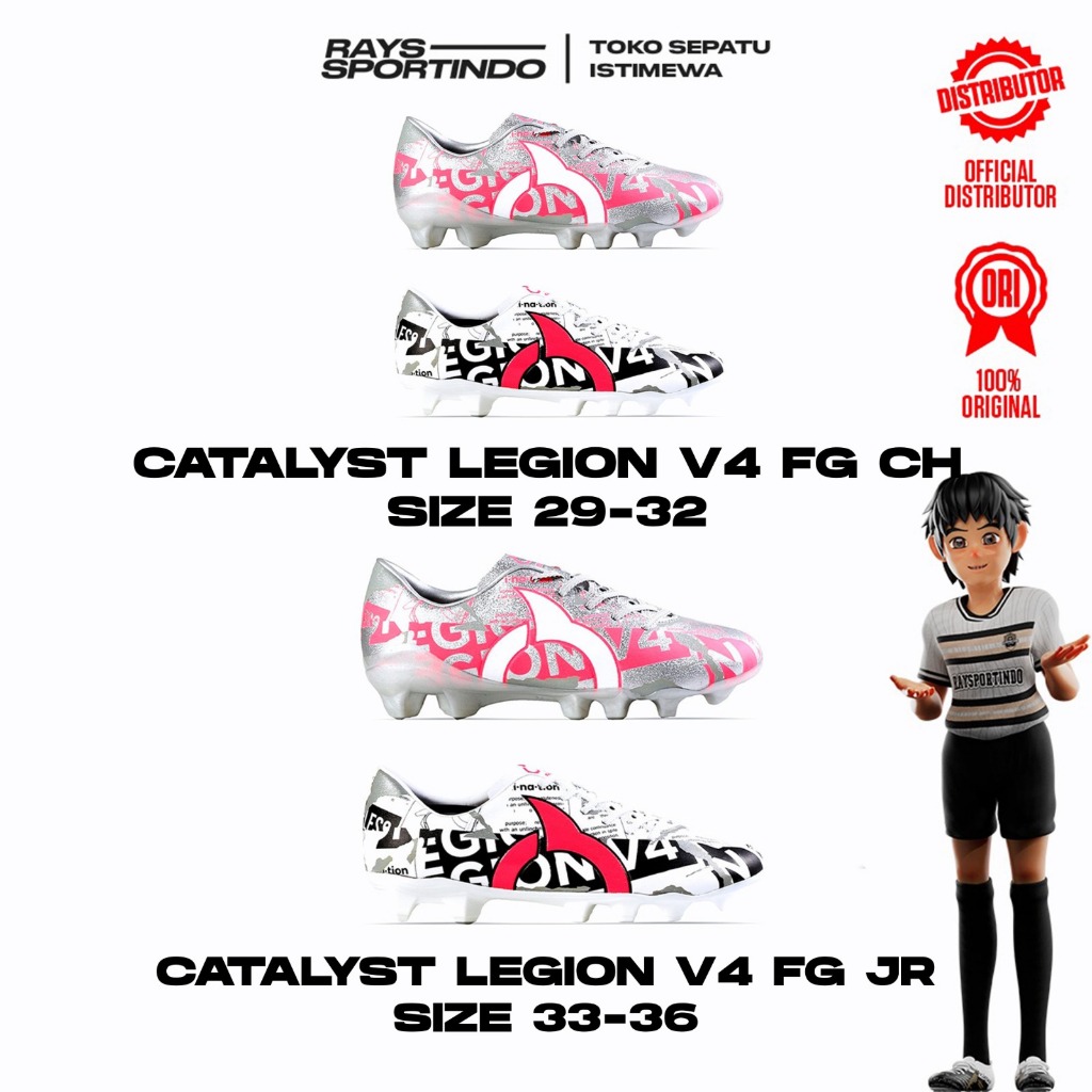 Jual SEPATU BOLA CATALYST LEGION V4 FG CH & JR 2 WARNA | Shopee Indonesia