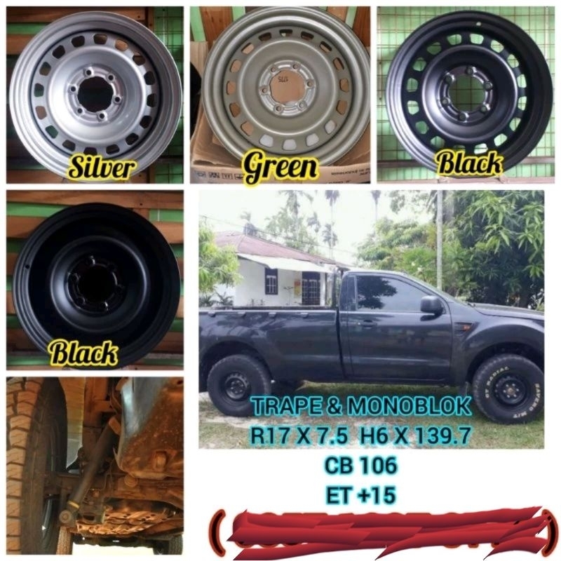 Jual Velg Besi Avantech R 17 Pajero Fortuner Dmax Hartop Double Cabin ...