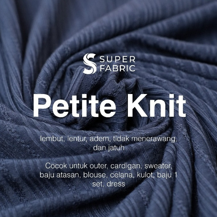 Jual 0,5 kg Bahan Kain Knitting Baju Petite Knit | Shopee Indonesia