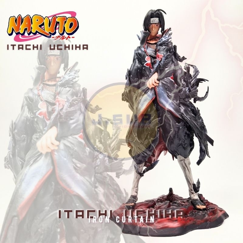 Jual Action Figure Itachi Uchiha Statue Naruto Iron Curtain Studio ...