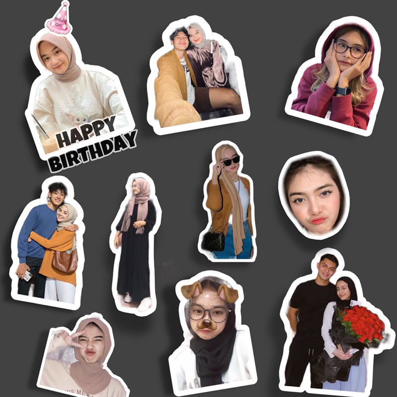 Jual [HARGA PER 10 BIJI] STIKER CUSTOM BEBAS REQUEST SUDAH DIPOTONG ...