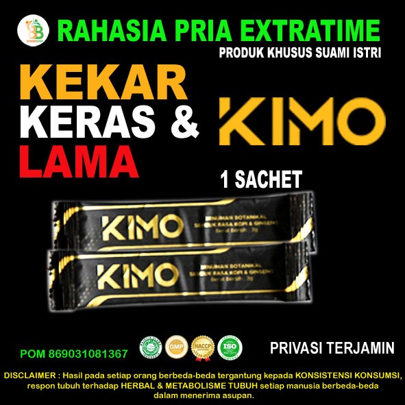 Jual Obat Kuat Herbal Pria KIMO Sachet Original Tahan Lama Stamina Kuat ...
