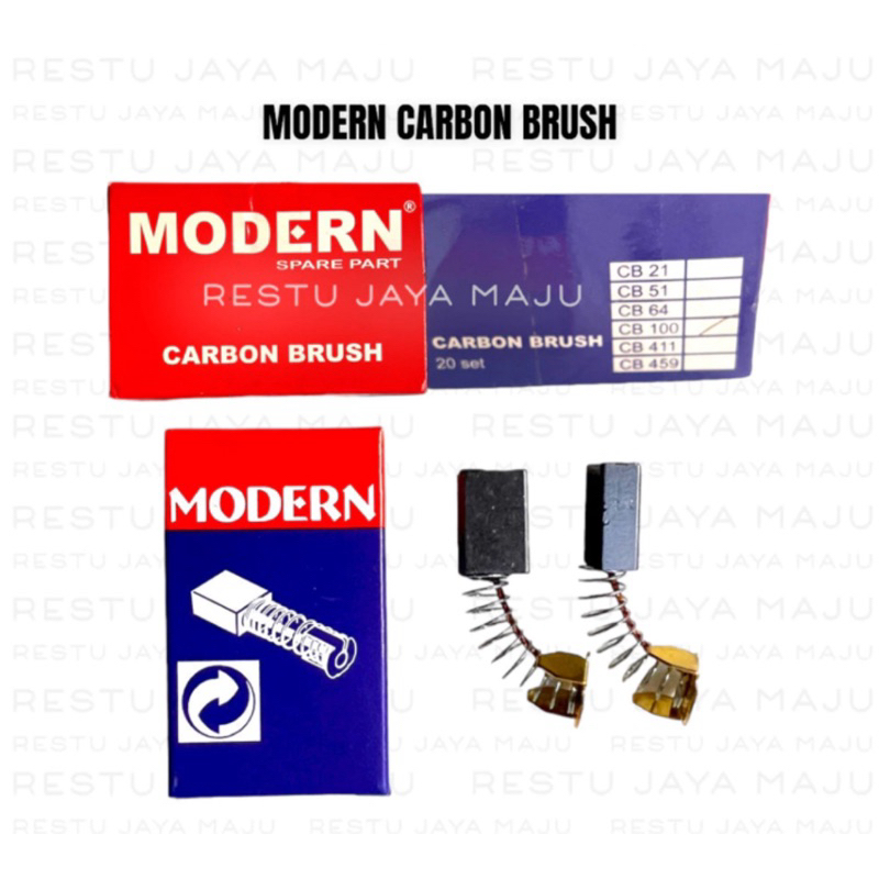 Jual Carbon brush modern CB 51 CB 100 CB 64 CB 411 CB 21 / Bostel arang ...