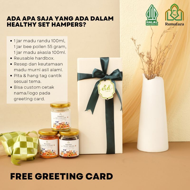 Jual Healthy Set Hampers (2 Jar Madu dan 1 Jar Bee Pollen) - Gift Set ...