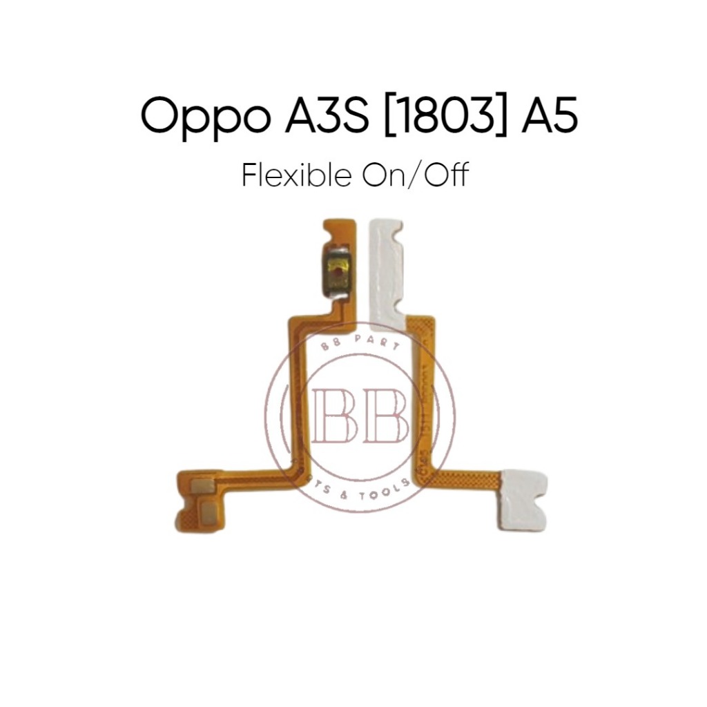 Jual Flexible Konektor Power On Off Oppo A3S / CPH1803 - Flexible Flexibel Fleksibel Fleksible ...