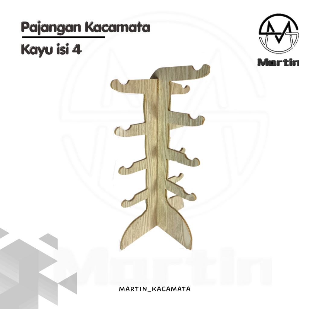 Jual Rak kacamata/displaykacamata/pajangan kacamata 3 dan 4 kayu ...