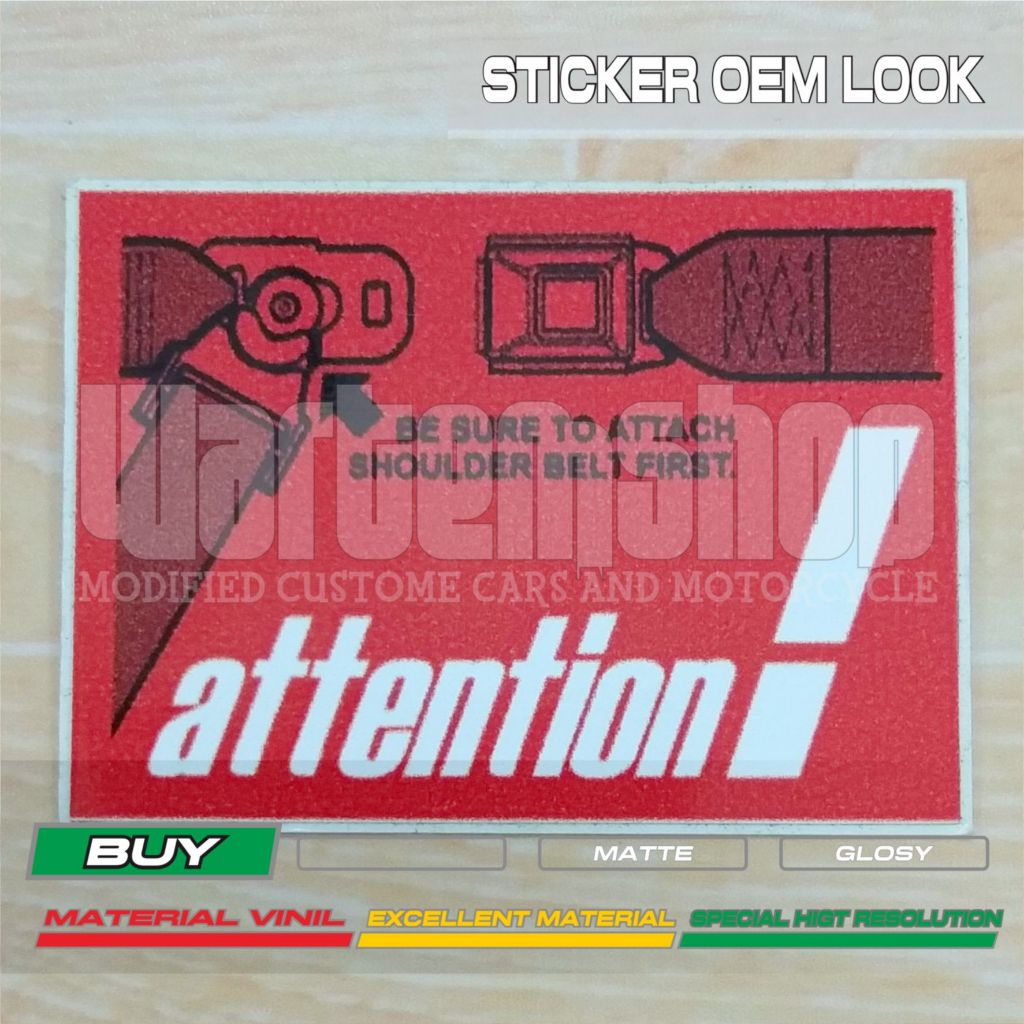 Jual Stiker Attention ( Warning Sign ) | Shopee Indonesia