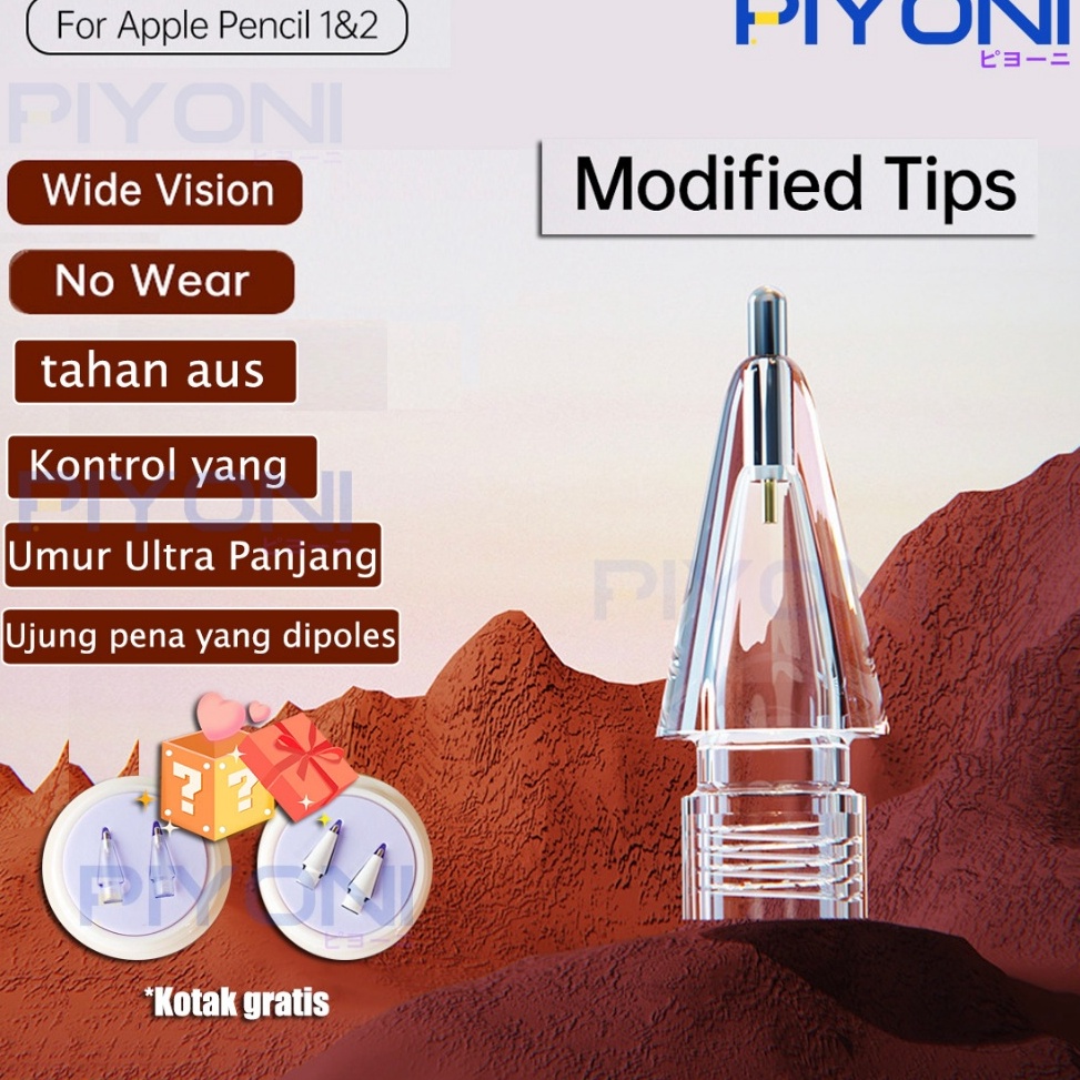Jual te Piyoni Apple Pencil Metal Tip Replacement Tips for Apple Pencil ...