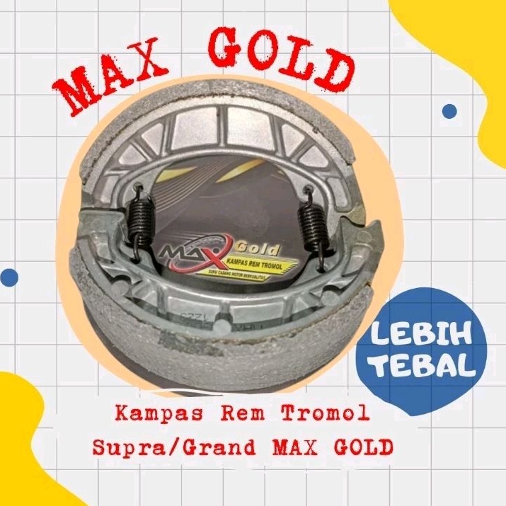 Jual PIRODO REM BELAKANG Max Gold Supra TROMOL KAMPAS REM TROMOL GRAND ...