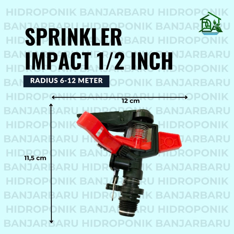 Jual SPRINKLER IMPACT DRAT 1/2 INCH ALAT SPRAYER PENYIRAM AIR TAMAN ...