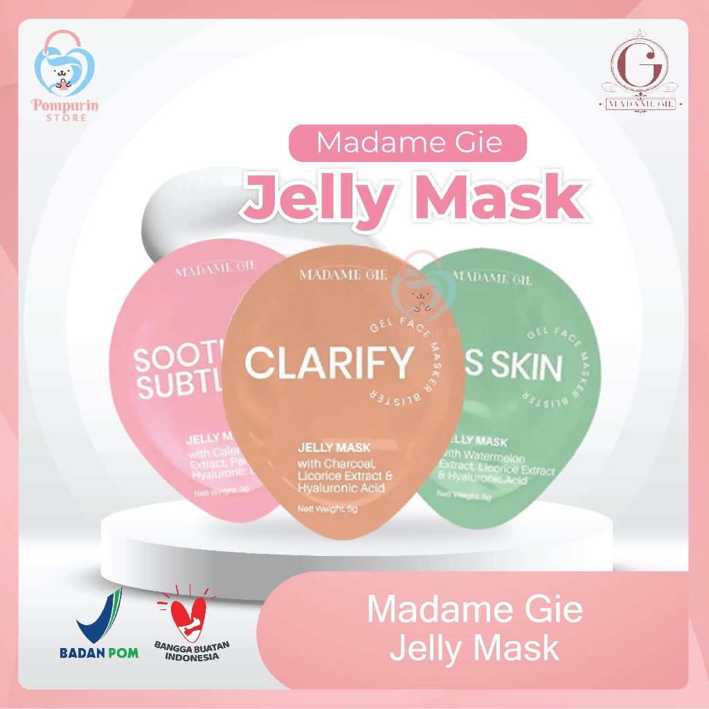 Jual Madame Gie Jelly Mask - Masker Wajah Jelly Blister Whitening ...
