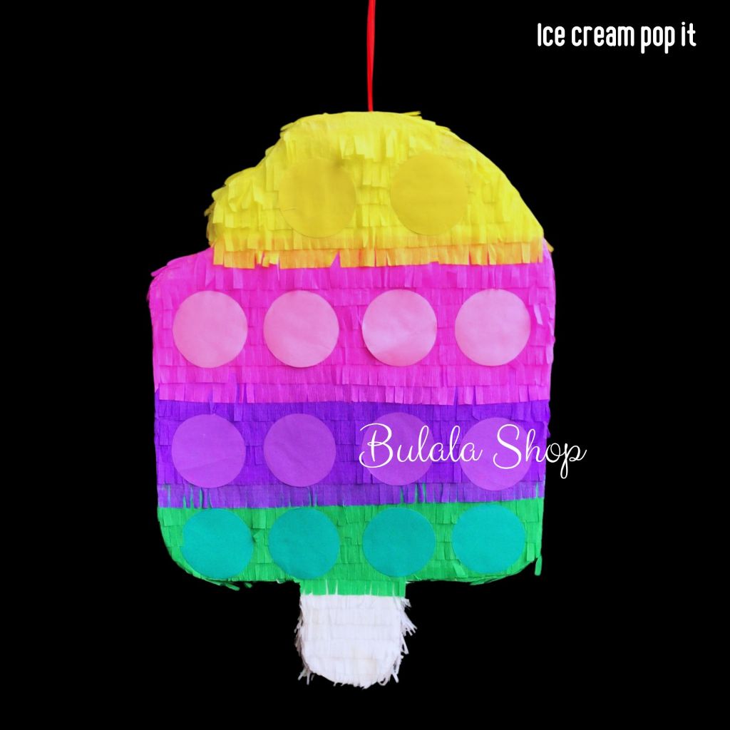 Jual Pinata Pukul / Pinata Tarik Karakter Ulang Tahun Motif Pop It Ice ...