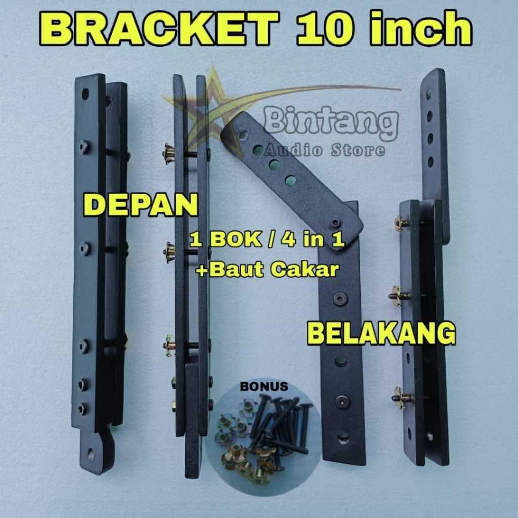 Jual Breket 10" Line Array Alumunium 4 Way / Bracket Gantung 10 inch Bahan Cor Diral | Shopee ...