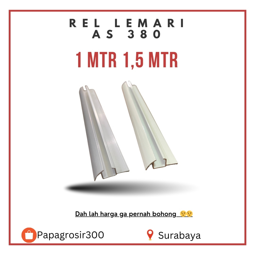 Jual Rel Lemari Sliding Rel Lemari Geser Rel Lemari Timbul AS 380 ...