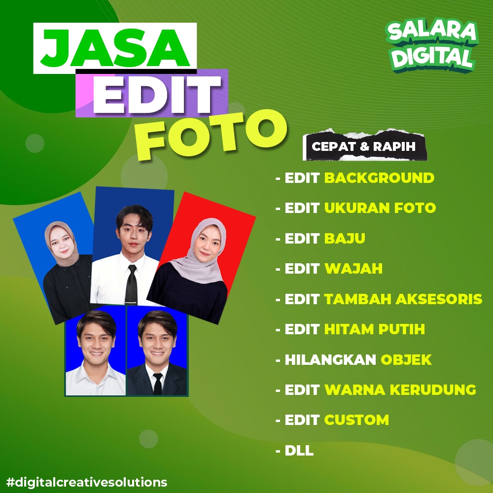 Jual Edit foto / edit pas foto / Jasa edit foto / edit backround / edit ...