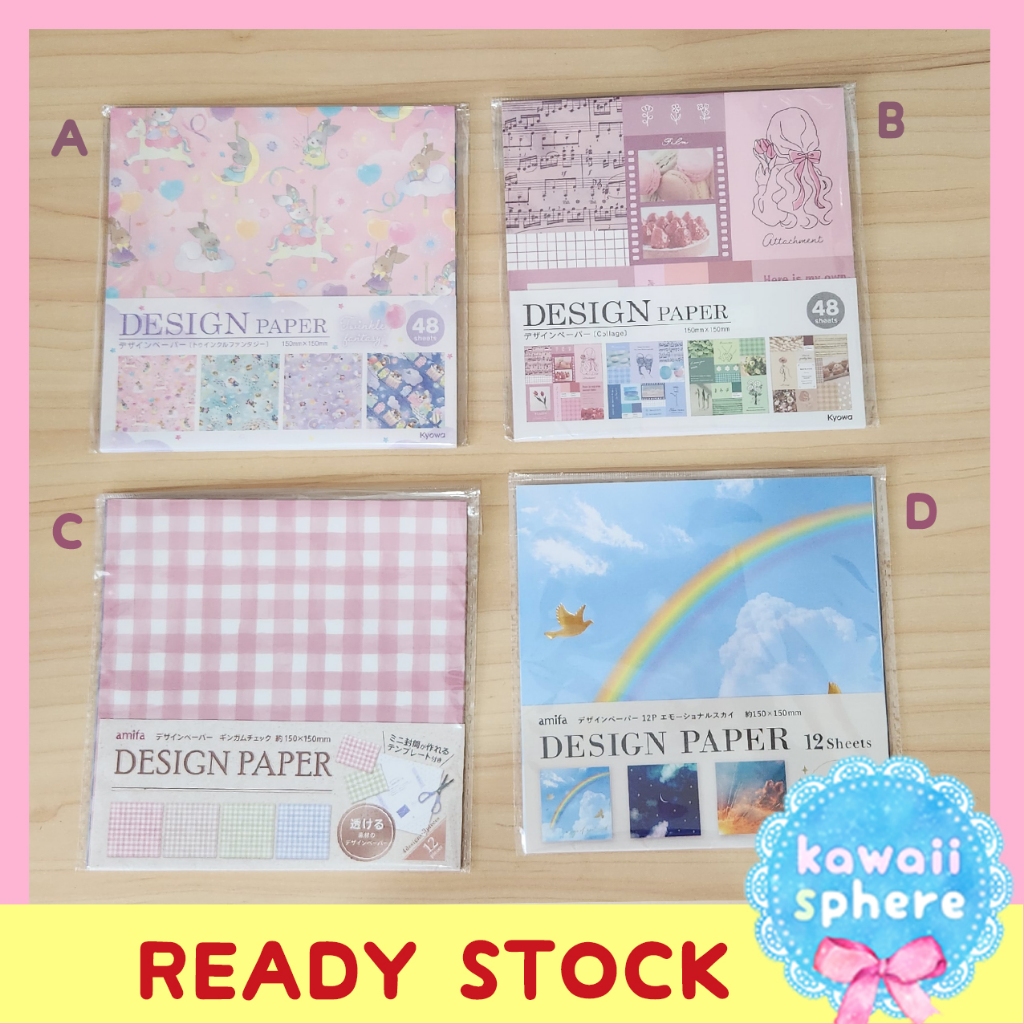 Jual Kawaii Design Paper Kyowa / Amifa Japan | Kertas Origami Chiyogami ...