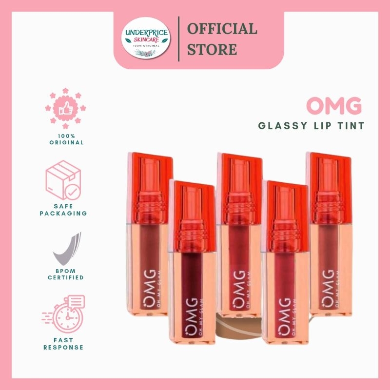 Jual OMG Glassy Lip Tint - Plumpy - Longlasting - Moisturizing | Shopee ...