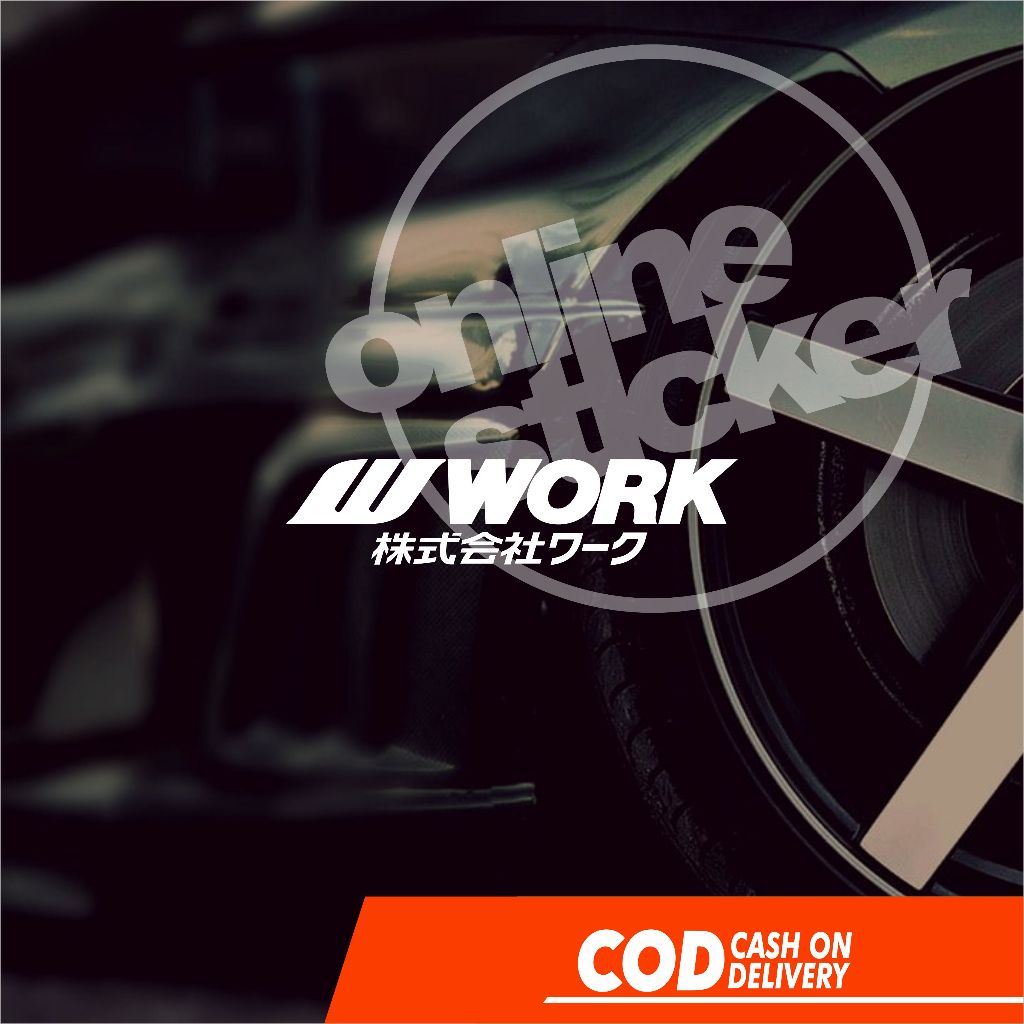 Jual Stiker Work JDM logo merk velk | cutting menyala | Shopee Indonesia