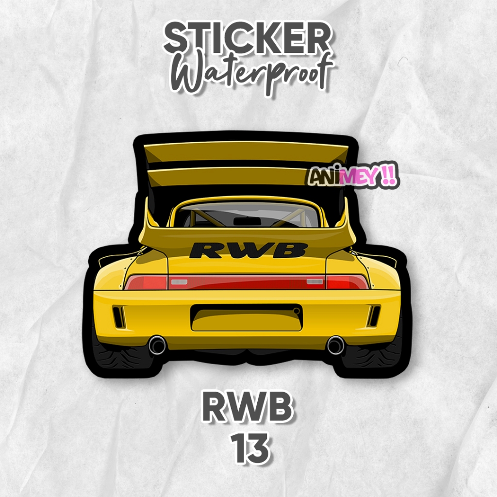 Jual Stiker RWB / Sticker Rauh Welt Begriff / Stiker Nakai san | Shopee ...