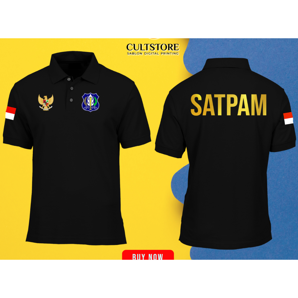 Jual POLO SATPAM INDONESIA SATPAM BAJU DINAS SATPAM SECURITY MITRA ...