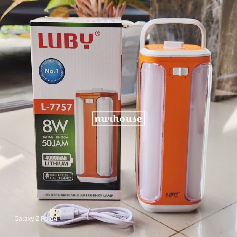 Jual LAMPU EMERGENCY LUBY L- 7757 LAMPU CAS TAHAN LAMA 50 JAM | Shopee ...