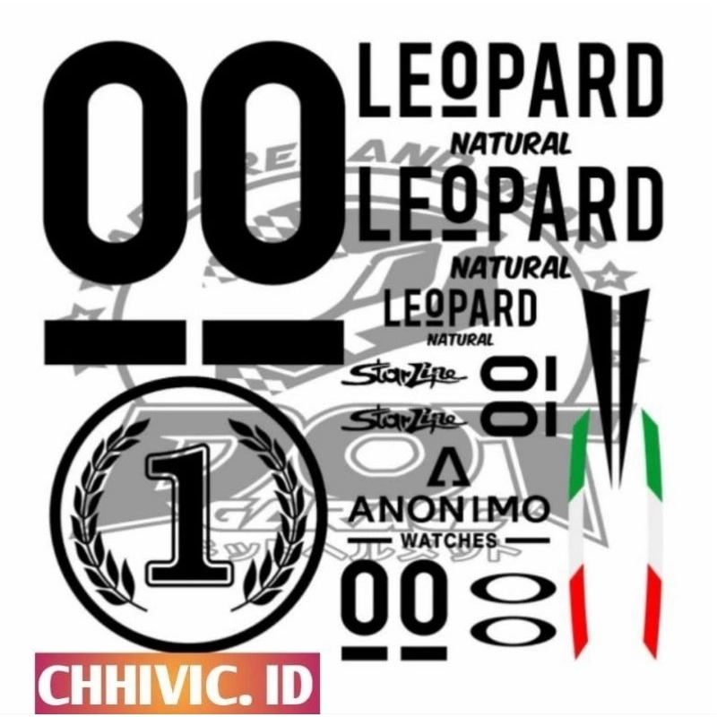 Jual STIKER HELM LEOPARD 1SET | Shopee Indonesia