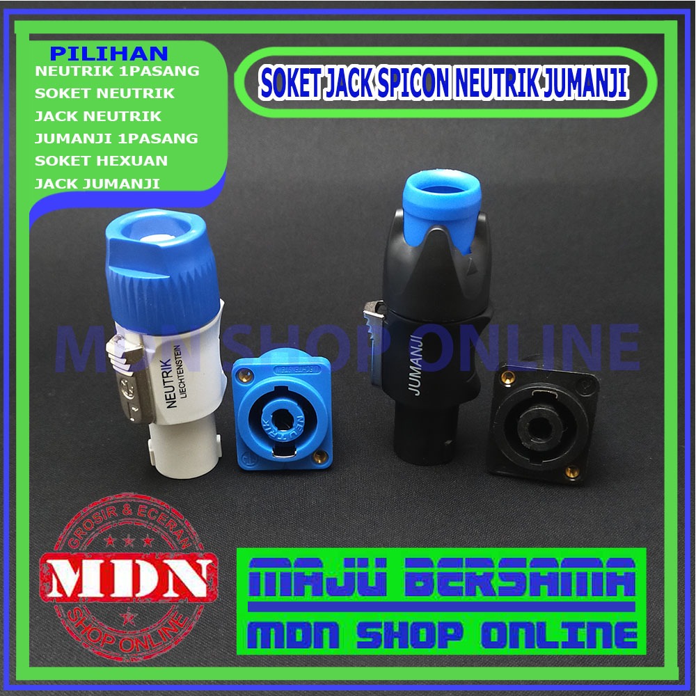 Jual Jack Soket Spicon Spikon NEUTRIK JUMANJI Warna - Jack Speaker ...