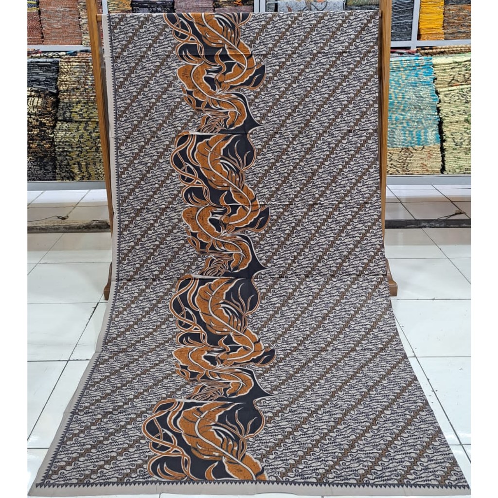Jual Kain Batik SOLO motif parang galaran daun | Shopee Indonesia