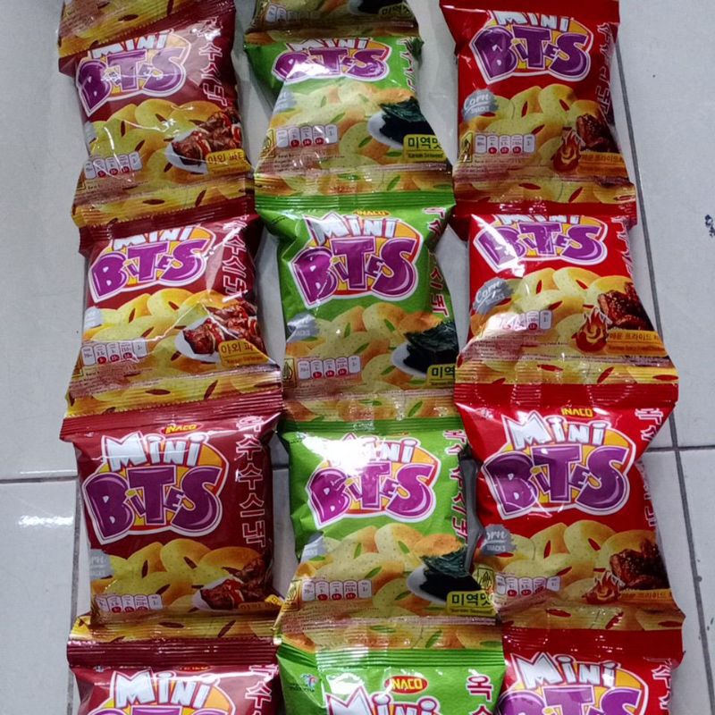 Jual INACO CORN SNACK KEKINIAN MINI BITES CITARASA KOREA 1RENCENG ISI ...
