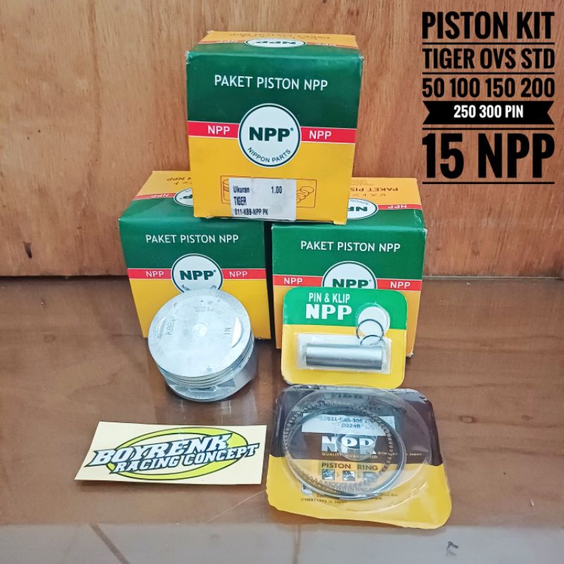 Jual PISTON KIT TIGER OV STD 50 100 150 200 250 300 NPP | Shopee Indonesia