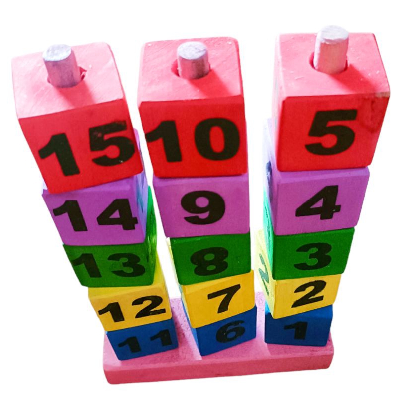 Jual Mainan Edukatif Anak / Balok Susun Angka / Mainan Balok Susun ...