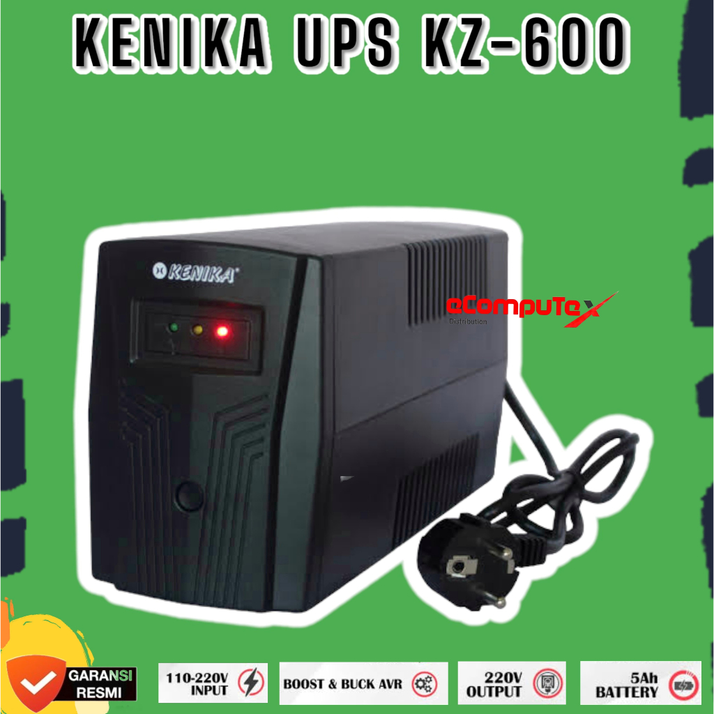 Jual KENIKA UPS KZ-600 POWER SUPPLY KZ600 / KZ 600 VA STABILIZER ...