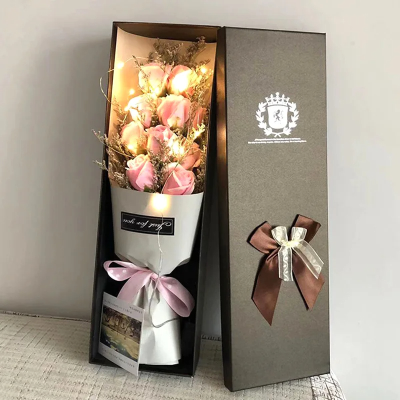 Jual Bucket Buket Kado Hadiah Box Bunga Mawar Merah Kawat Bulu Palsu ...