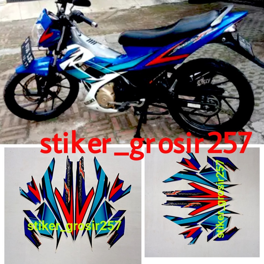 Jual STIKER STRIPING LES LIS BODY SUZUKI SATRIA FU CBU 2007 2008 BIRU ...