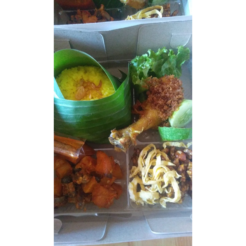 Jual Nasi Box / Nasi Kotak / Nasi Kuning Paket Lengkap | Shopee Indonesia