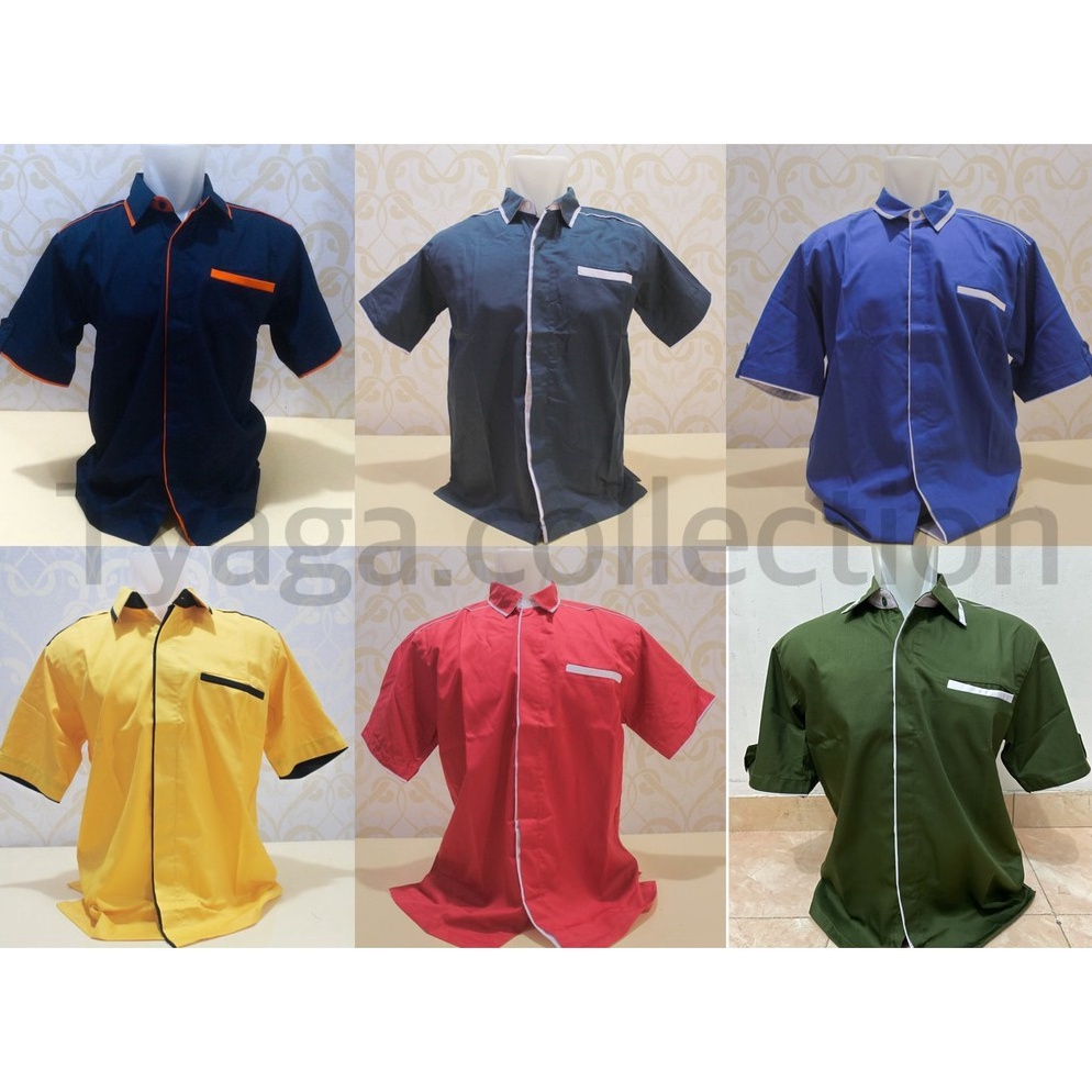 Jual FLASH SALE SERAGAM KOMBINASI KEMEJA SERAGAM BAJU KERJA SERAGAM ...