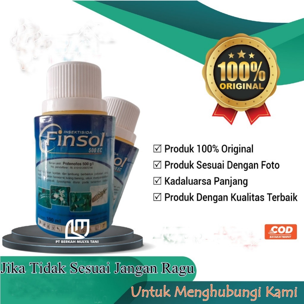 Jual Obat Semprot Hama Insektisida Finsol 500EC 100 ml Bahan Aktif Profenofos | Shopee Indonesia