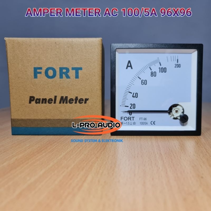 Jual Amper meter 100/5A 50 amper Original FORT 96X96 | Shopee Indonesia