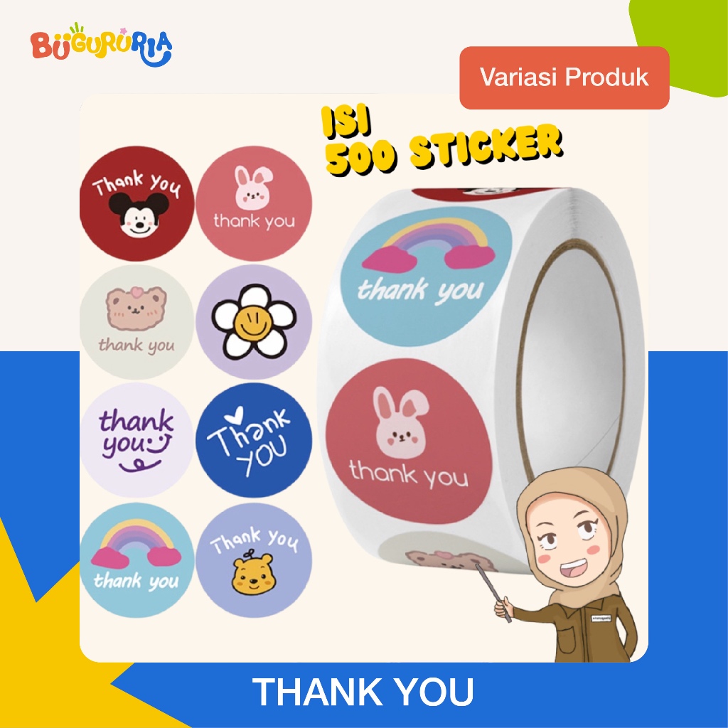 Jual Bu Guru Ria - Sticker Reward Untuk Peserta Didik Isi 500Pcs ...