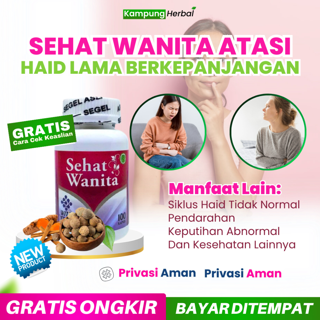 Jual Obat Haid Lama Berkepanjangan Siklus Menstruasi Tidak Normal ...