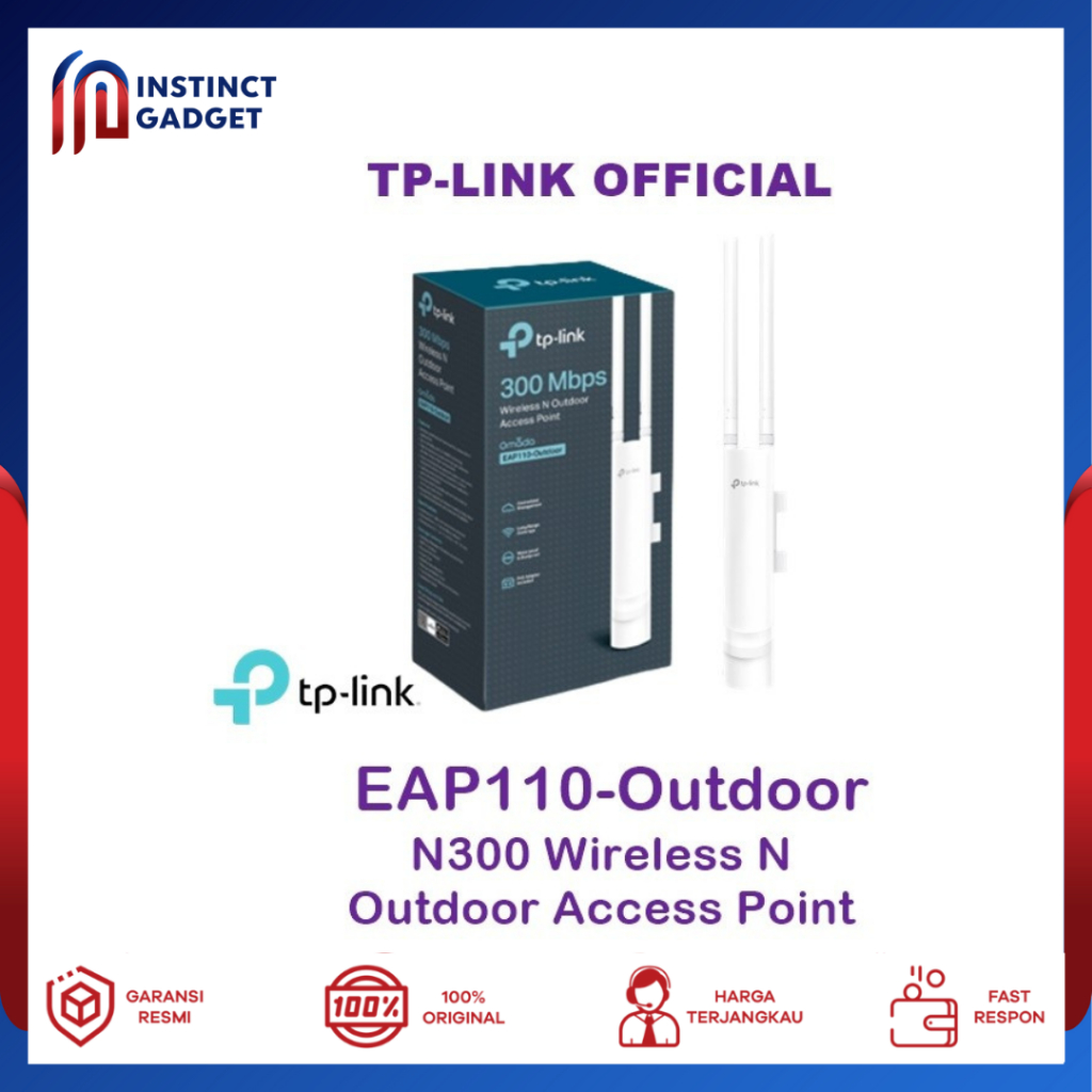 Jual Tp Link Eap110 Outdoor 300mbps Wireless N Outdoor Access Point