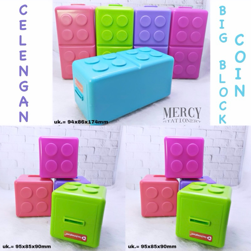 Jual Celengan Blocks Lego Koin Piggy Bank Block Coin Technoplast ...