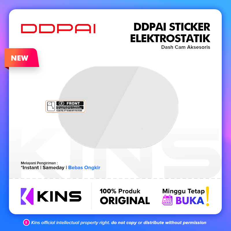Jual DDPAI Elektrostatik Sticker Dash Cam Aksesoris Wind Screen Tape ...