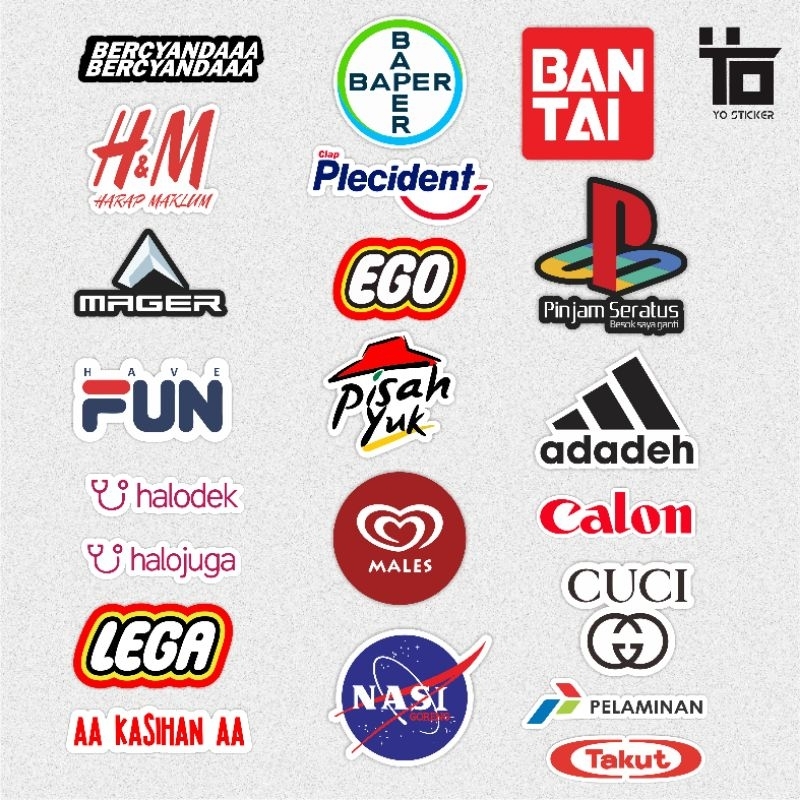 Jual 1 PACK ISI 21 PCS - STICKER MEME PLESETAN | Shopee Indonesia