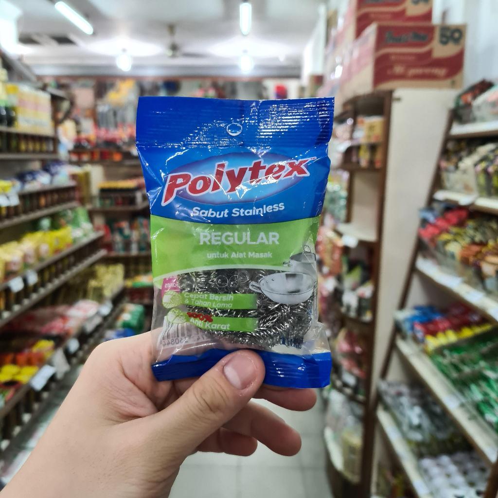 Jual POLYTEX SABUT STAINLESS REGULAR ALAT MASAK ISI 1 SABUT STAINLESS ...